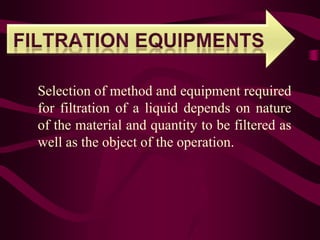 Filtration and Clarification | PPTX