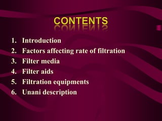 Filtration and clarification | PPT