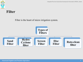 Filtration unit in drip irrigation | PPTX