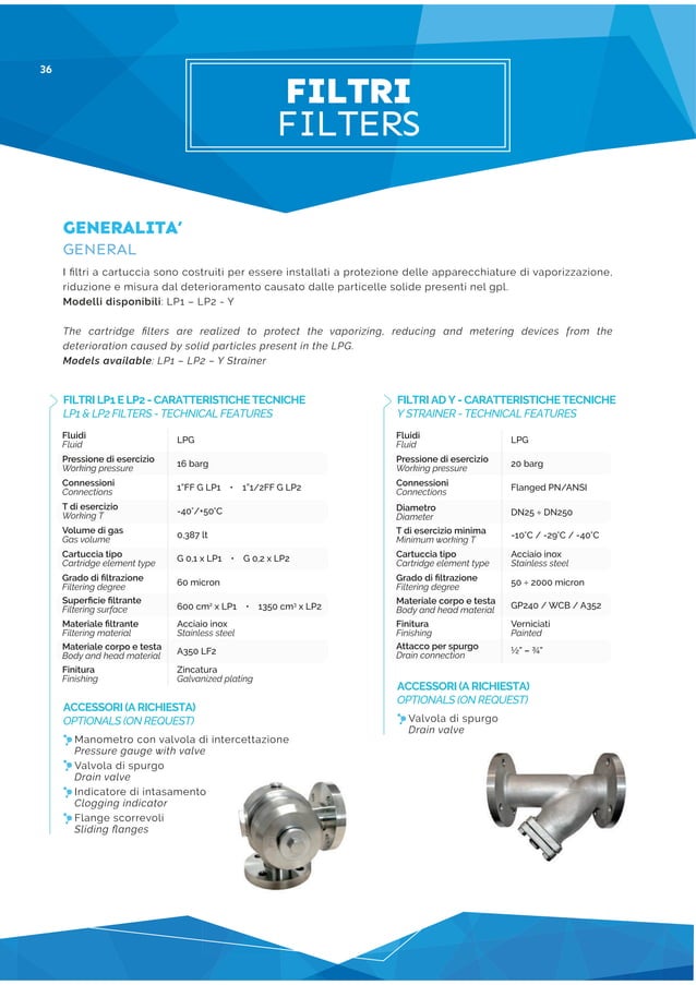 Filtri per gpl - Lpg filters | PDF