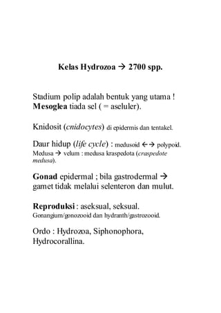 Filumcnidaria | PDF