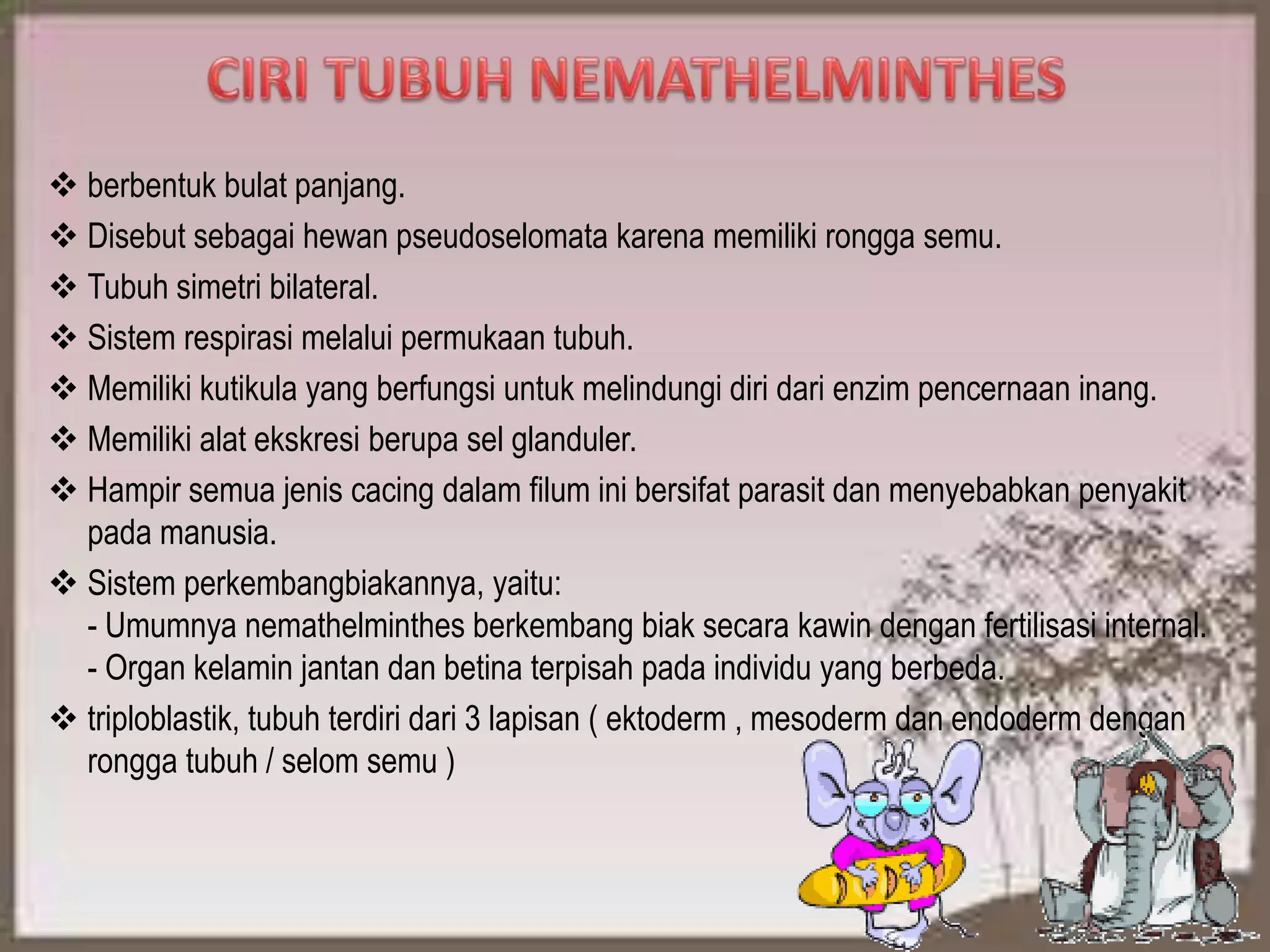 Filum Nemathelminthes (Cacing Gilig) | PPTX