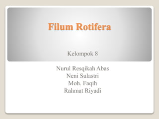 Filum rotifera | PPTX