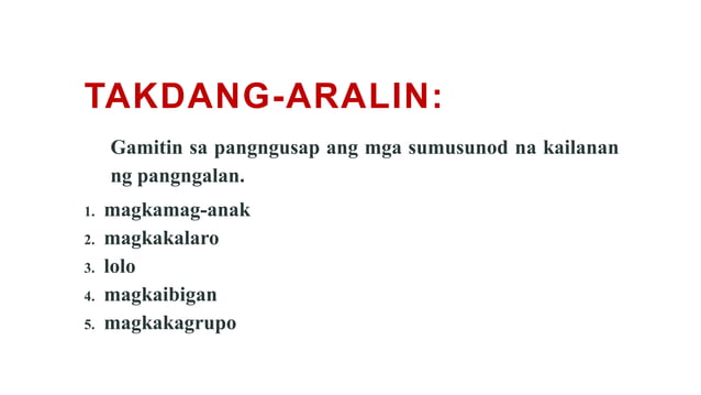 KAILANAN NG PANGALANISAHAN DALAWAHAN MARAMIHAN HALIMBAWA BATA MATANDA ...