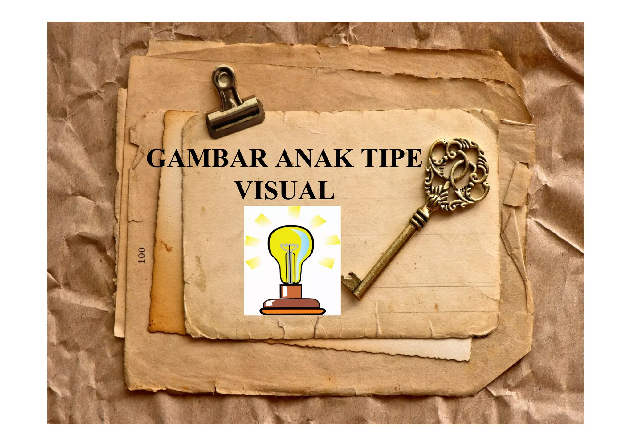 Filzah inarah aprilia tipe haptic dan visual pada gambar anak tugas ii ...