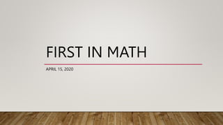 math concepts for beginners and advnaced users | PPT