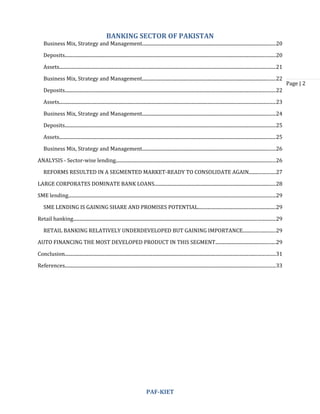 Banking Sector of Pakistan FIM | DOC