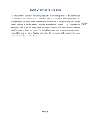 Banking Sector of Pakistan FIM | DOC