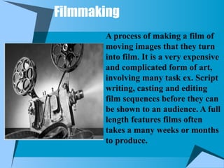 Fimmaking report in visual art subject report | PPT