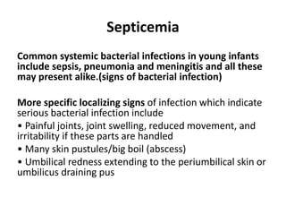 F imnci management of sick young infant | PPTX | First Aid | Injuries