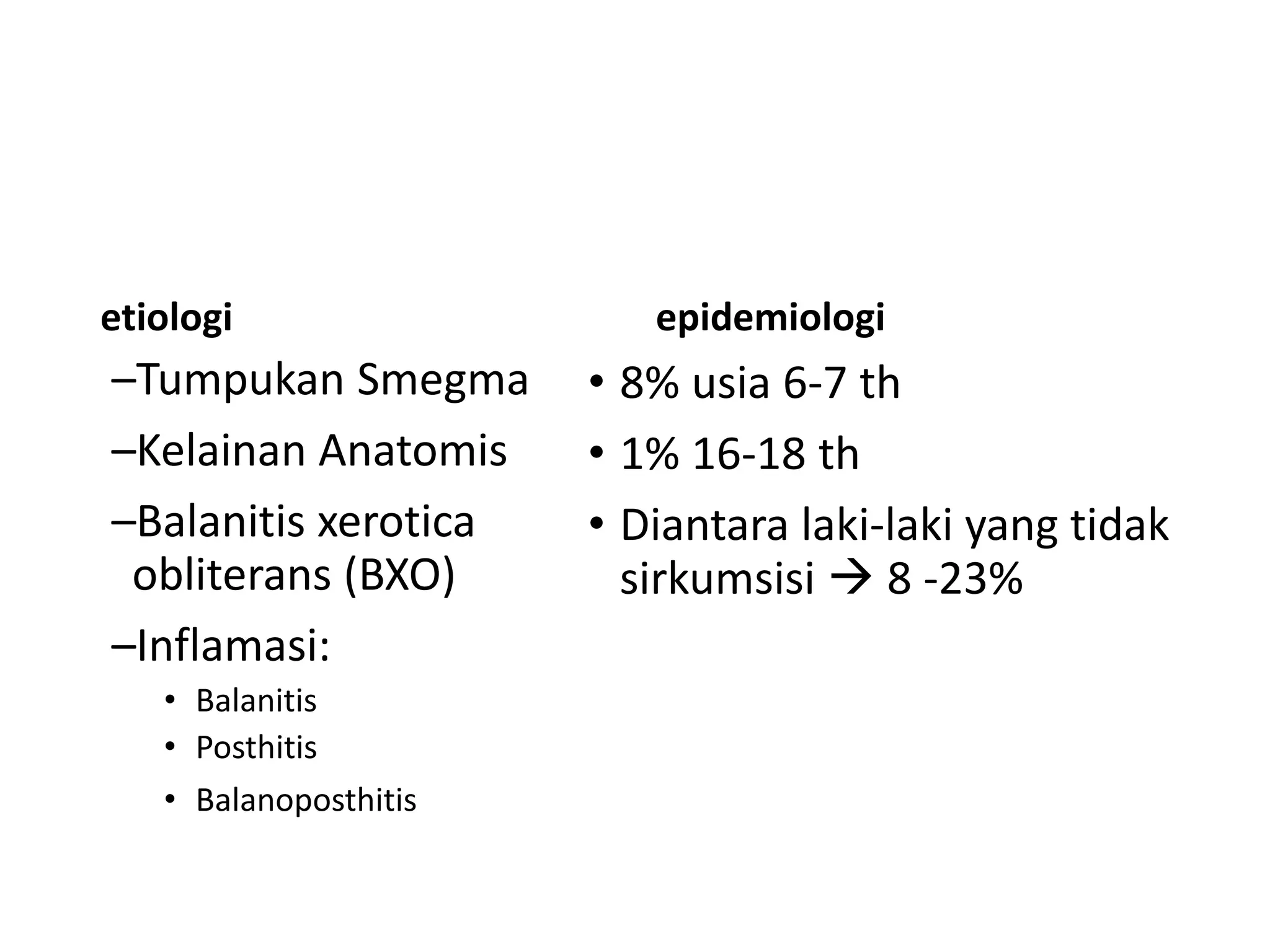 Fimosis dan Parafimosis | PDF