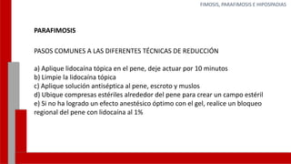 FIMOSIS Y PARAFIMOSIS. Medicina urologia | PPTX
