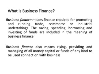 Introduction Finance | PPT