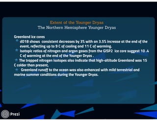 The Younger Dryas event (12,900 Years ago) | PPT