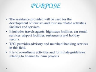 tourism finance corporation of india | PPTX