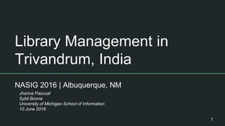 Library Management in Trivandrum, India | PPTX