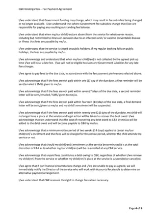 Fin05 01 f1 form fee payment agreement kindergarten writable | PDF