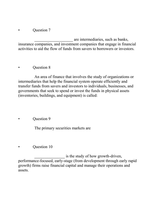 Fin 100 Enthusiastic Study / snaptutorial.com