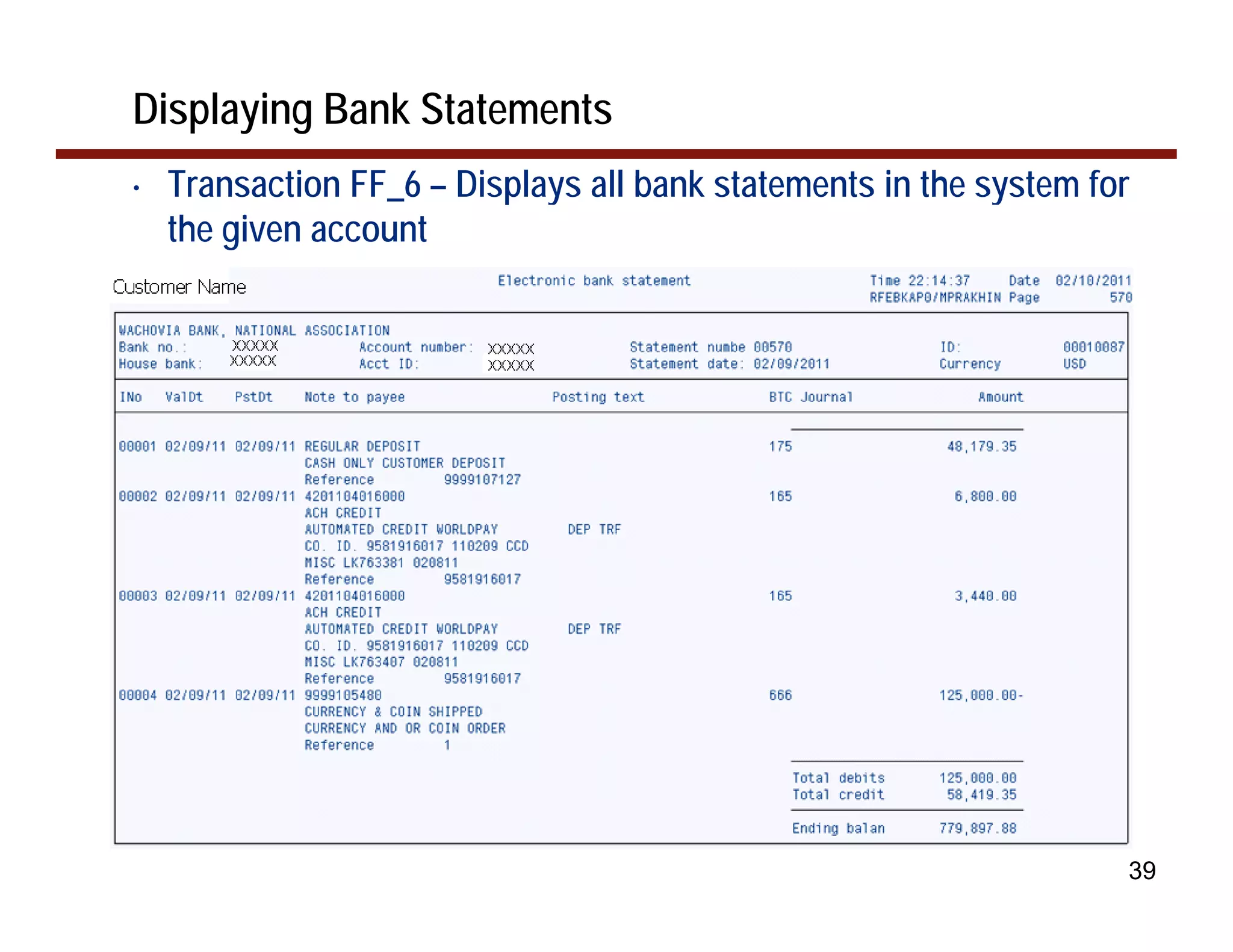 SAP Financials 2011 Prakhina Detailed Lessons To Reduce Electronic Bank ...