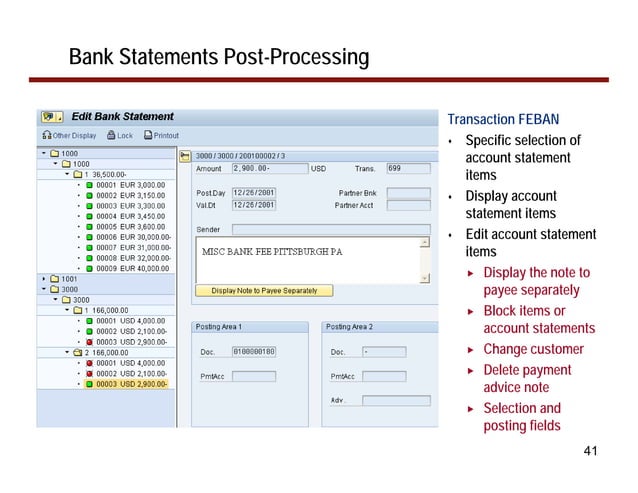 SAP Financials 2011 Prakhina Detailed Lessons To Reduce Electronic Bank Statement Processing and ...