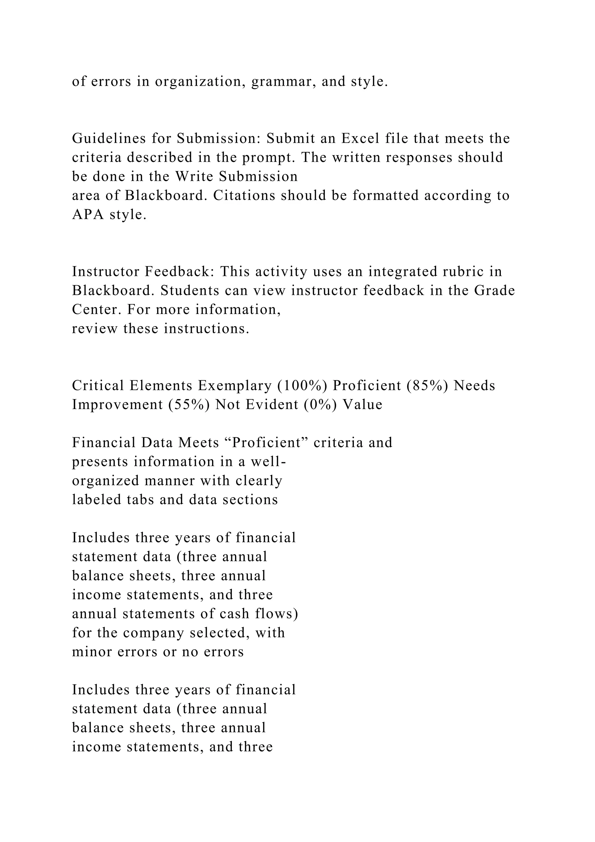FIN 320 Module Four Excel Assignment Rubric This assign.docx