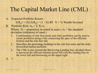 Principal of investment and Portfolio Management | PPTX
