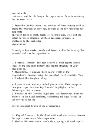 FIN 330 Final Project I Guidelines and Rubric Overv | DOCX