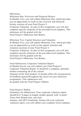 FIN 330 Final Project I Guidelines and Rubric Overv.docx