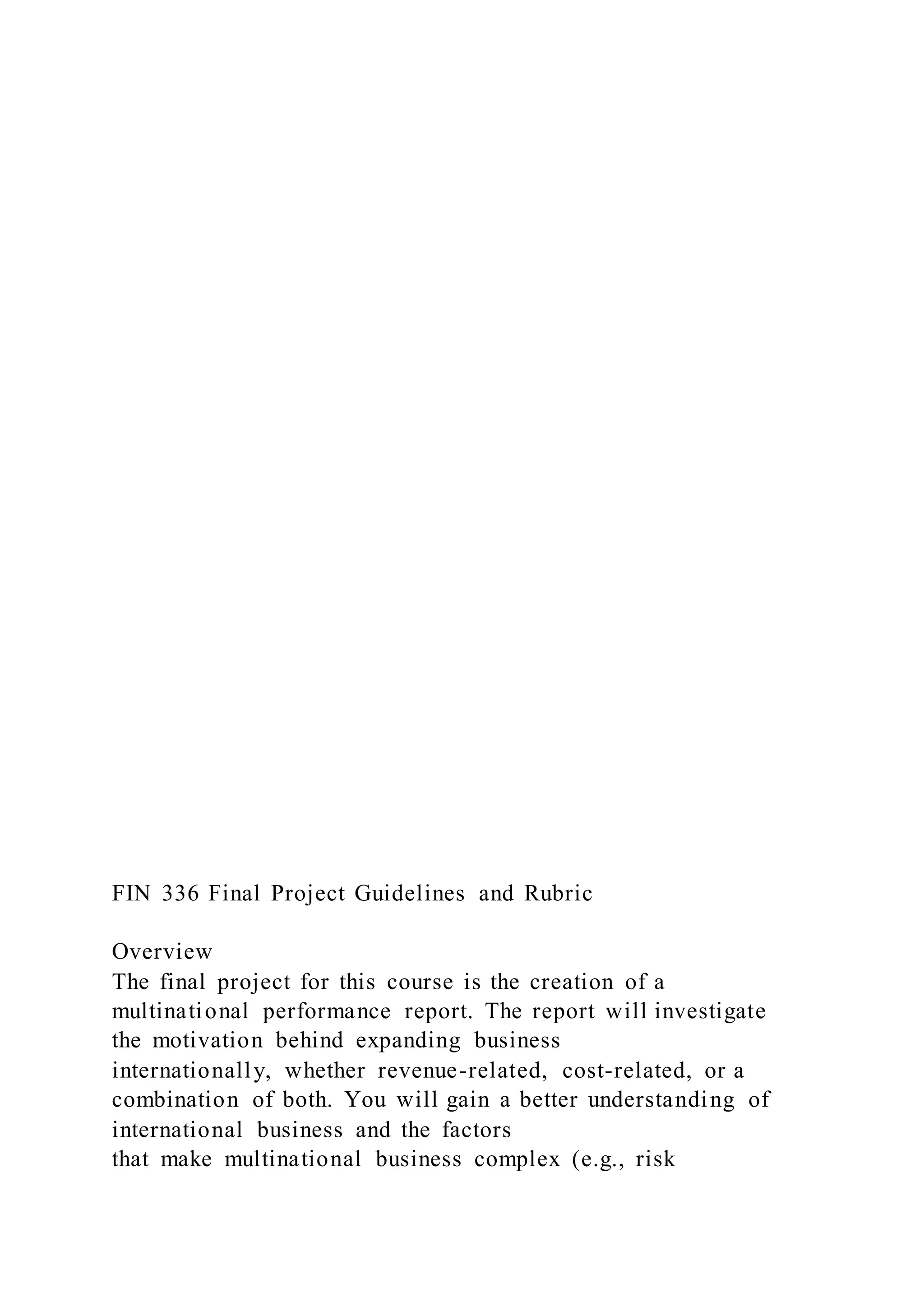 FIN 336 Final Proj | DOCX