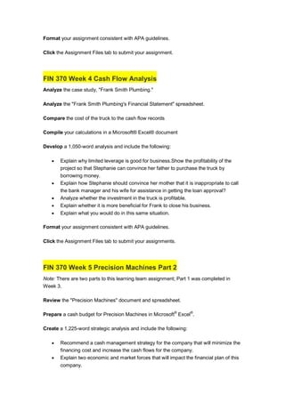 Fin 370 fin370 | PDF