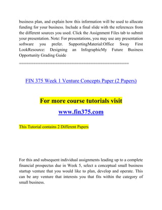 FIN 375 Education Planning--fin375.com