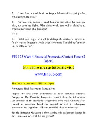 FIN 375 Wonderful Education--fin375.com