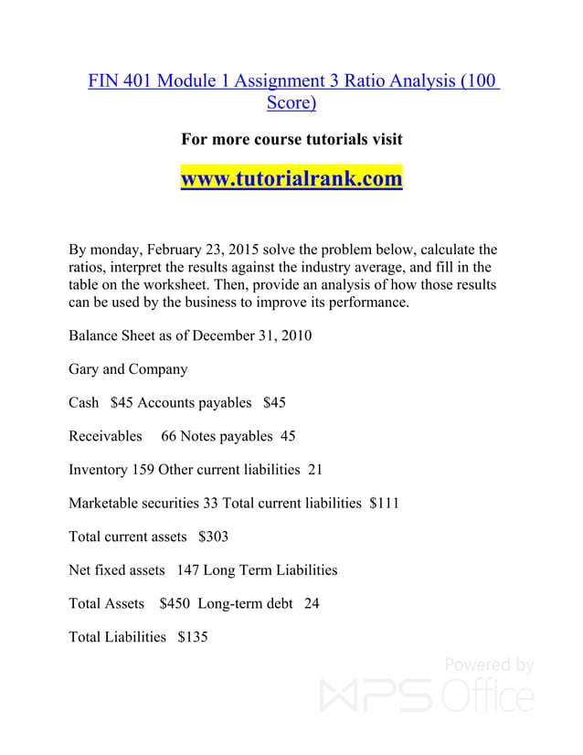 Fin 401 Teaching Effectively--tutorialrank.com