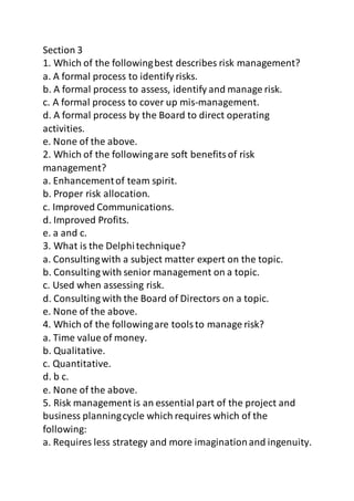 Fin 415 final exam | DOCX