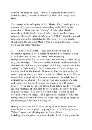 FIN 430 — Finance Theory and PracticeProject AssignmentsCalculat.docx