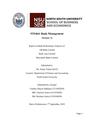 Bank Performance Analysis 2014-17: AB Bank Limited, Bank Asia Limited ...