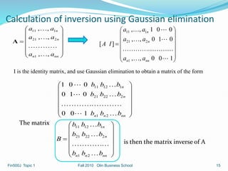 Fin500J_MatrixAlgebra_2011.ppt | Free Download