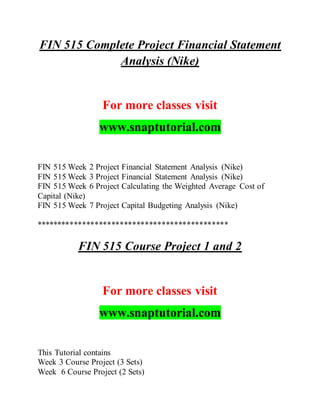 Fin 515 Education Redefined - snaptutorial.com