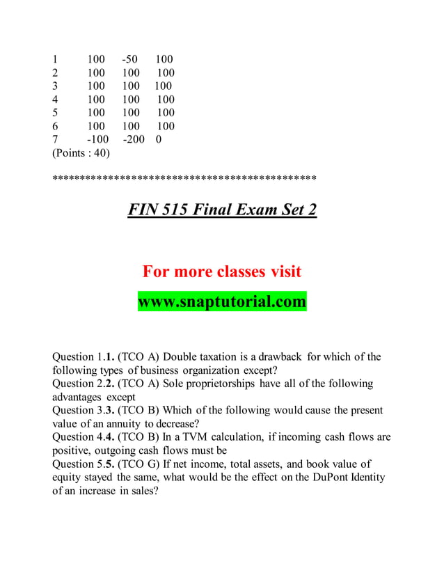 Fin 515 Education Redefined - snaptutorial.com