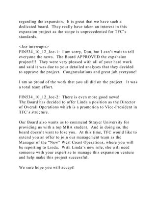 FIN534 Week 10 Scenario Script International monetary system and .docx