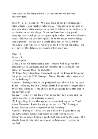 FIN534 Week 2 Scenario Script Financial Statements and Reports, F.docx