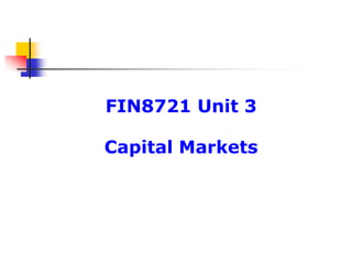 Basic Introduction to Capital Market.ppt | Stocks and Bonds | Personal ...