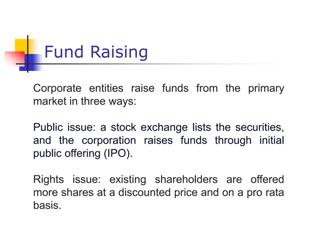 Basic Introduction to Capital Market.ppt | Stocks and Bonds | Personal ...