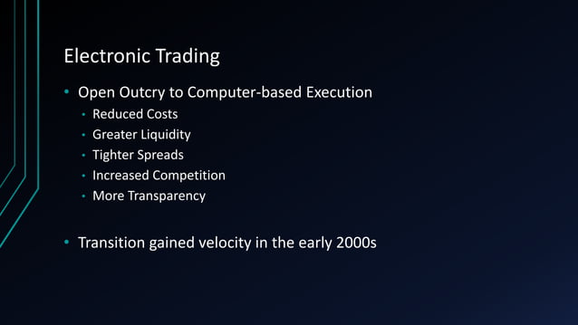Algorithmic & High-Frequency Trading | PPTX | Stocks and Bonds ...