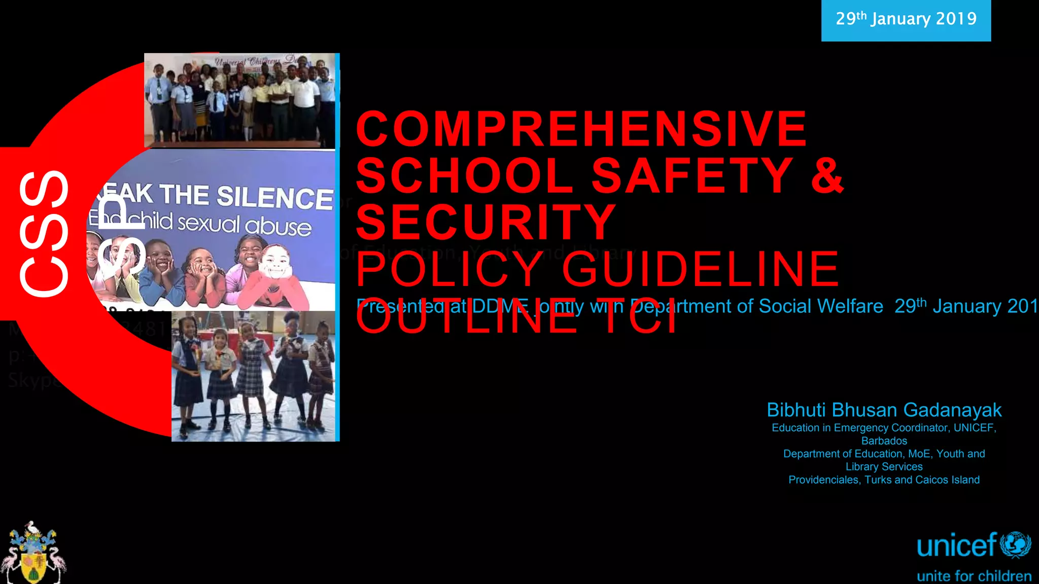 Outline - Comprehenssive School Safety Security Policy (CSSSP ...