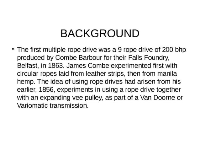 rope drives | PPTX