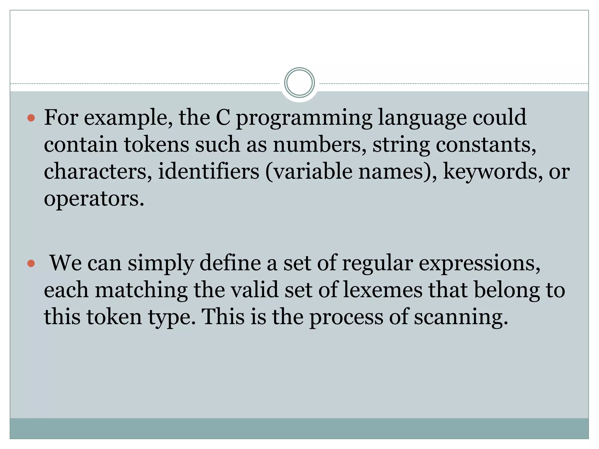 Finaal application on regular expression | PPTX