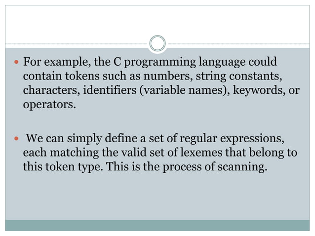 Finaal application on regular expression | PPT