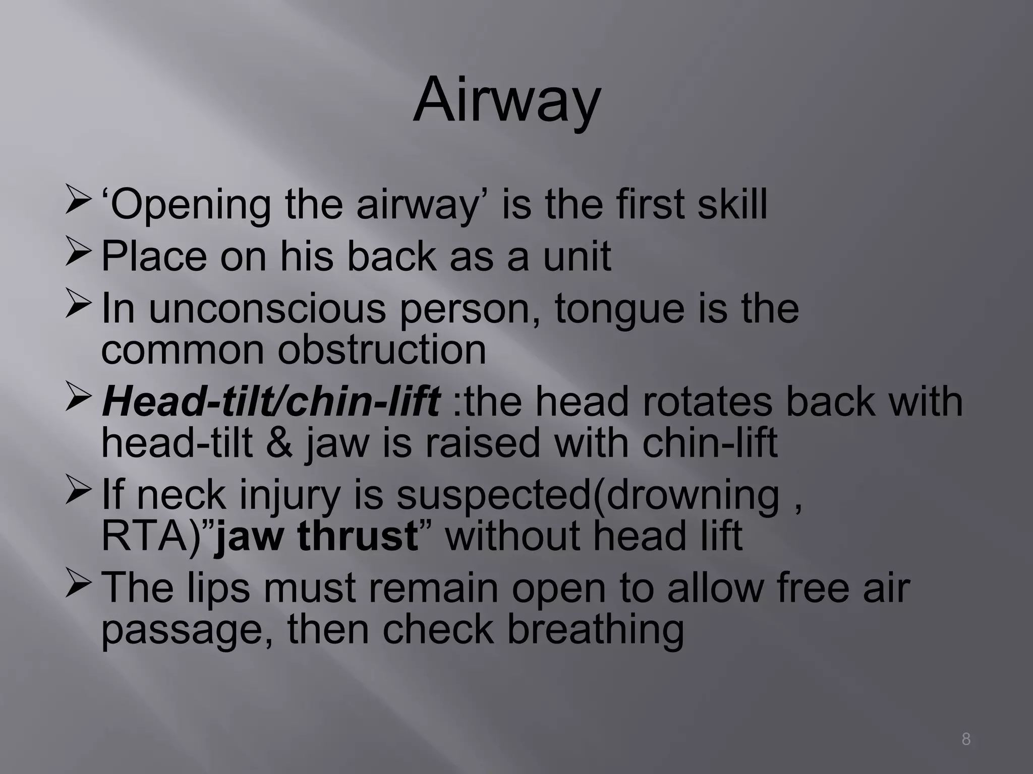 basic life support | PPT