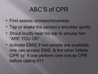 basic life support | PPT